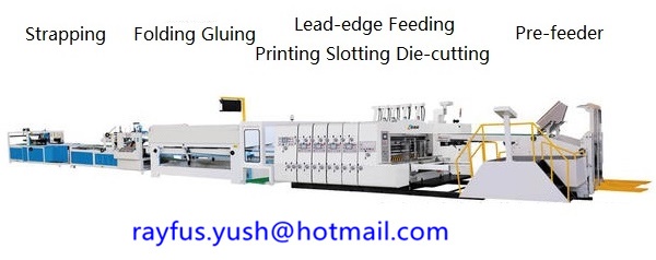 Auto Flexo Printer Slotter Die Cutter / Mesin Cetak Kotak Flexographic
